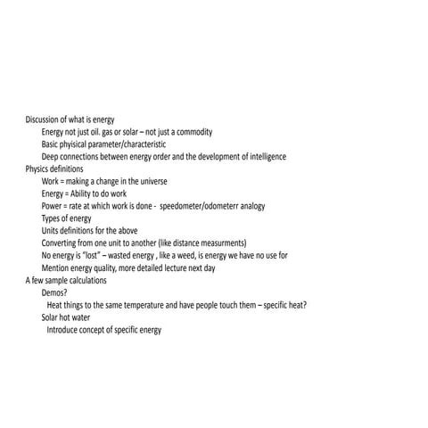 2 energy and heat Energy 101 fall 2015 | PPTX