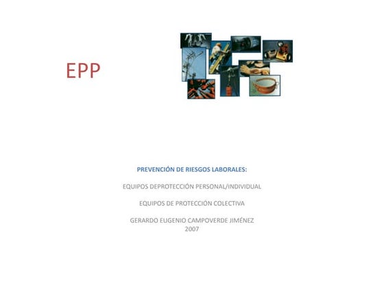 Capacitacion. uso manejo y cuidado de epp | PPT