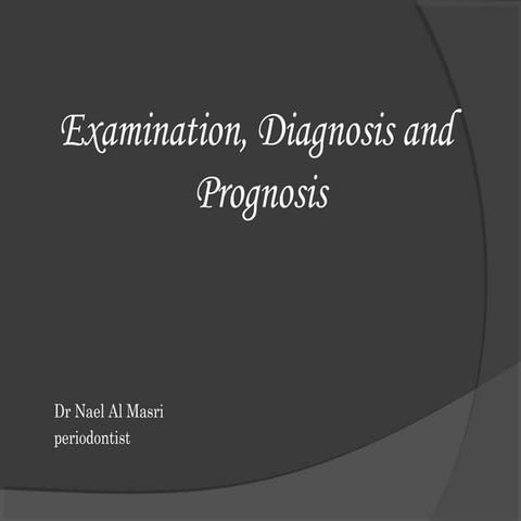 Periodontal Examination And Diagnosis Ppt