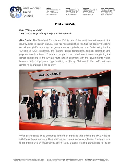 Write Bus - Masdar Launch | PDF | Large Business | Business