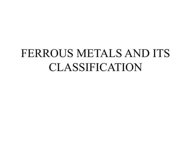 Types of steels | PPTX
