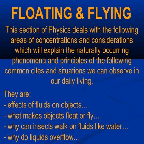 3 floating & flying intro | PPT