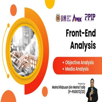 Front-End Analysis - Objective & Media Analysis.pdf