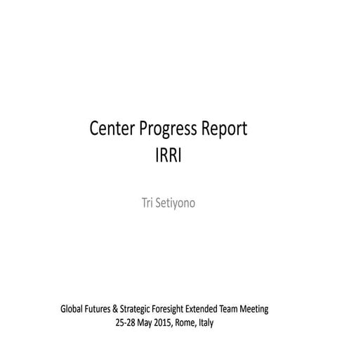 3 gfsf irri progress | PPTX