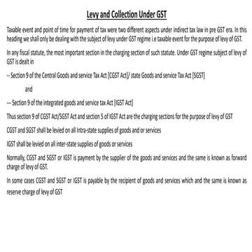 GST NOTES FOR INDIAN STUDENTS JAMIA HAMDARD | PPT