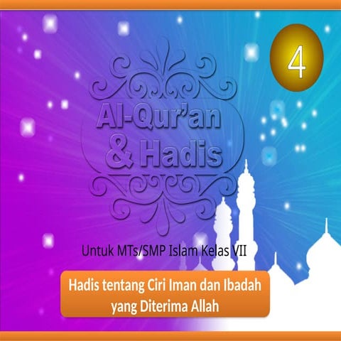 beberapa hadits tentang iman kepada Allah SWT | PPT