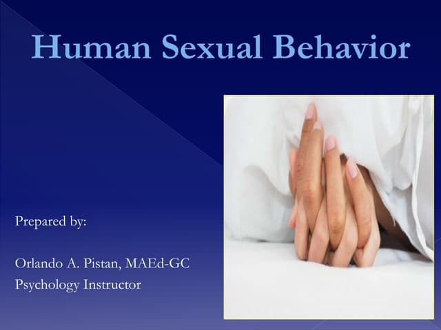 Human sexual behaviors | PPTX