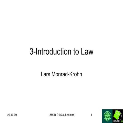 3 Introduction To Law | PPT