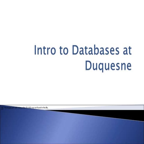 Lesson 3: Intro to Databases | PPT