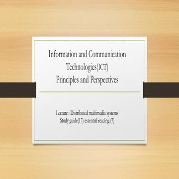 Multimedia networks | PPTX