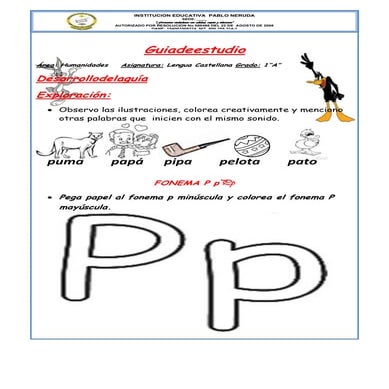 Letra m inicial | PDF