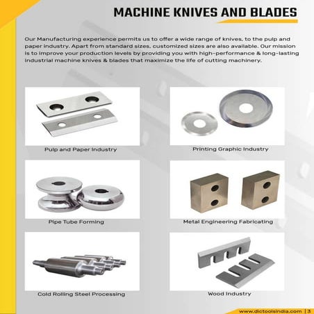 Machine-Knives-and-Blades Exporters | PDF