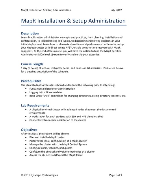 Hadoop Administration | PPT