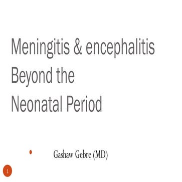 approch to Meningitis beyond neonatal age.ppt | Infectious Diseases ...