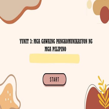 Mga gawaing pangkomunikasyon ng mga pilipino | PPTX