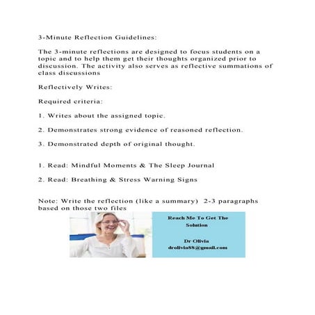 3-Minute Reflection Guidelines The 3-minute reflections are des.docx
