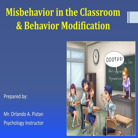 Misbehavior in the Classroom | PPTX