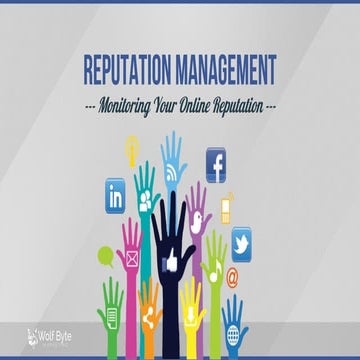 Reputation Management - Monitor Your Online Reputation | PDF