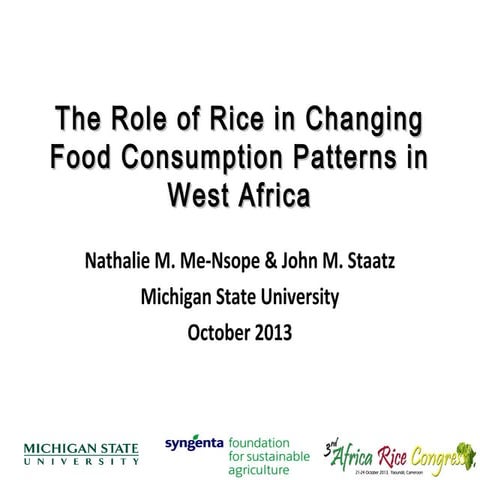 Who eats the most Rice ? | PDF