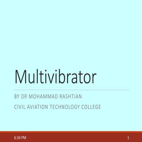 multivibrator | PPTX