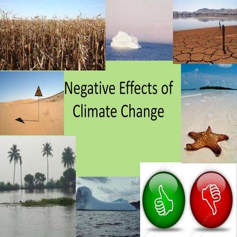 3 negative effects of climate change | PPTX | Geography | Science