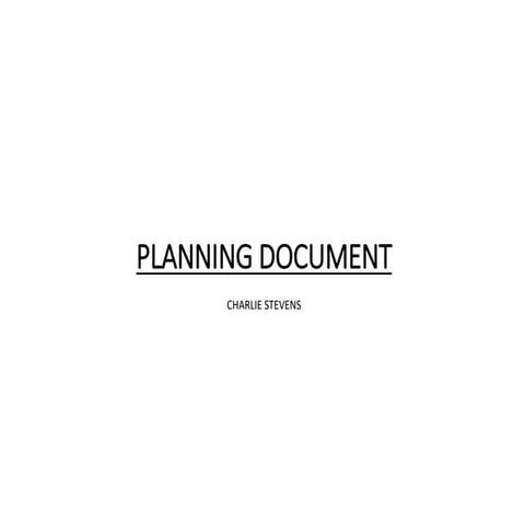 Planning Document | PPT