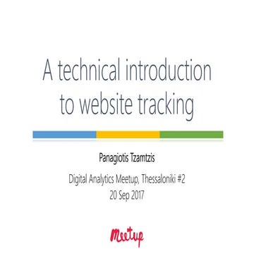 Technical introduction to website tracking | PPT