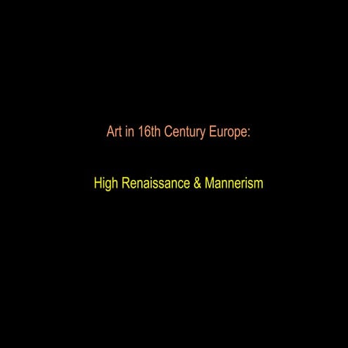 Powerpoint mannerism and baroque | PPT