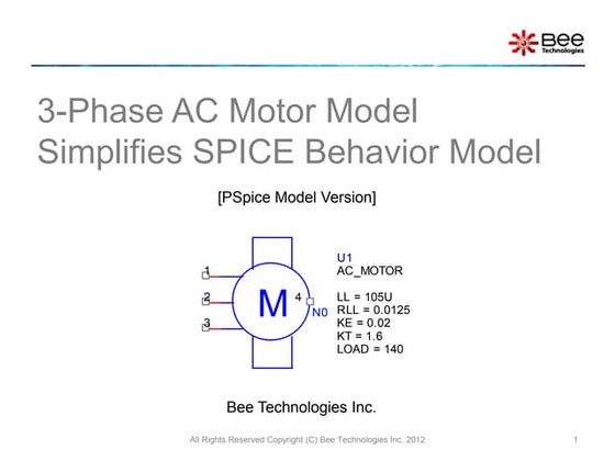 Simple Model of DC Motor using LTspice | PDF
