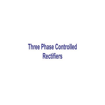 Three phase half wave controlled converter | PPTX