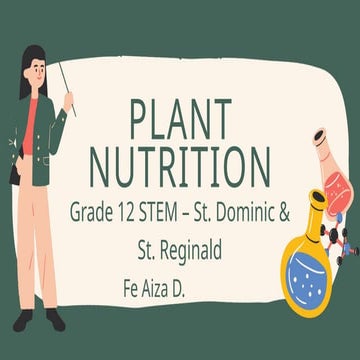 plant nutrition general biology science ppt | PPTX