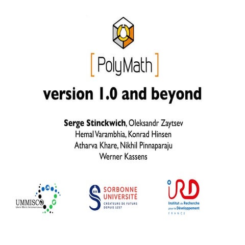 Polymath: Version 1.0 and Beyond | PDF