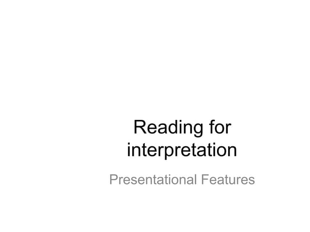 Visual text comprehension | PPT