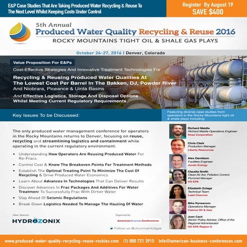 PRODUCED WATER MANAGEMENT STRATEGIES - ISSUES & OPPORTUNITIES | PPTX