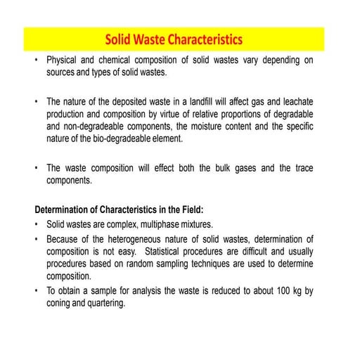 Characteristics -of-muncipal-solid waste | PDF