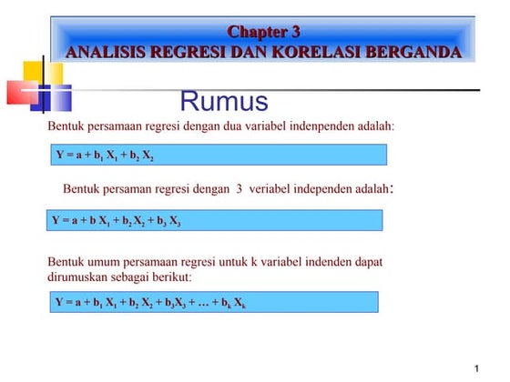 Persamaan Regresi Panduan Lengkap Uji Analisis Regresi Linear