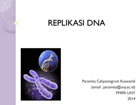 Ppt replikasi DNA | PPTX