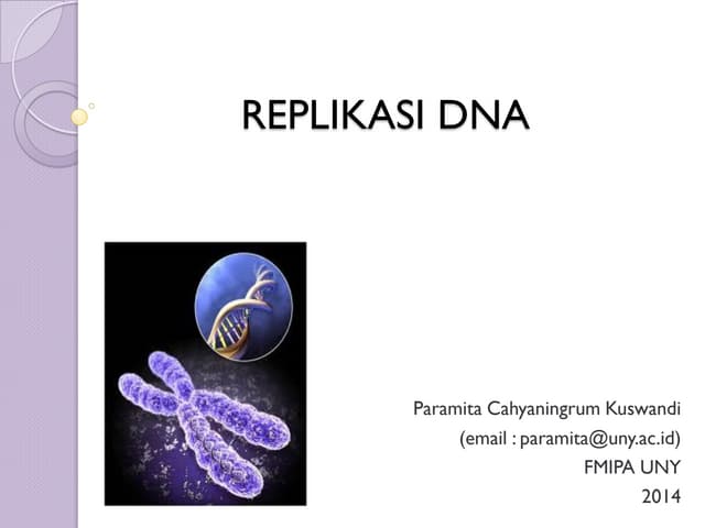 Ppt replikasi DNA | PPTX