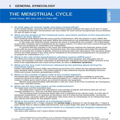 the menstrual cycle | PDF