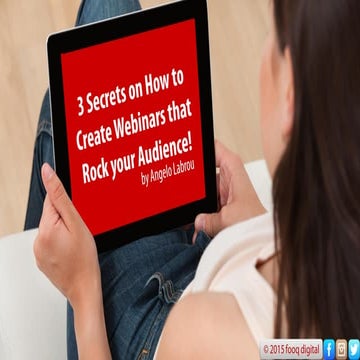 3 Secrets On How To Host Successful Webinars Pdf