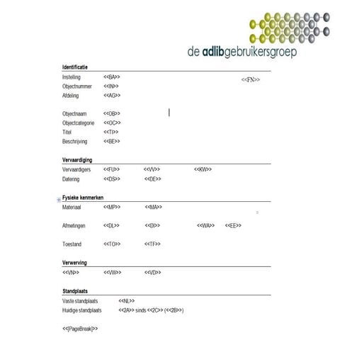 Adlib gebruikersgroep - najaarsbijeenkomst 2016 - sjablonen in Adlib ...