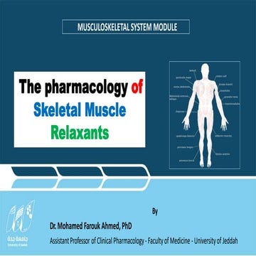 Skeletal muscle relaxants, Neuromuscular blocking agents, Neuromuscular ...