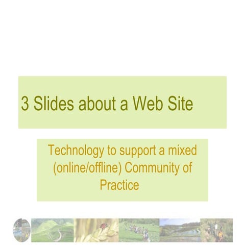 3 Slides About a Website | PPT