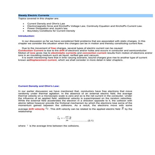 3. steady currents | DOC