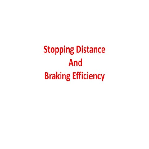 3 stopping distance | PPTX