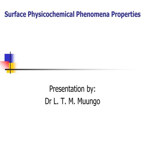 Physicochemical Surface Phenomena of Material Substances | PDF