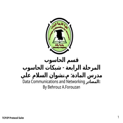 Tcpip Protocol Suite Tcp Ip Powerpoint Ppt