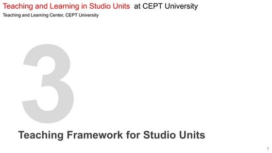 Studio Unit Framework & Preparation | PPT