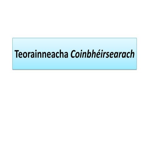 Teorainneacha Uimhreacha ÿþM I C R O S O F T W O R D S T A I D é