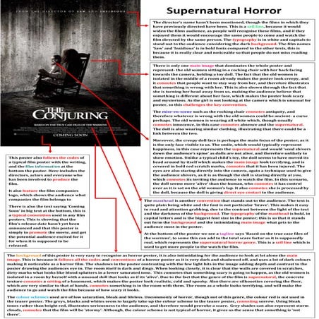 Horror Film Poster Analysis | DOCX